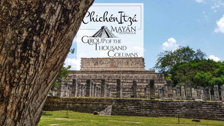 Group of the Thousand Columns in Chichen Itza - Mayan Peninsula